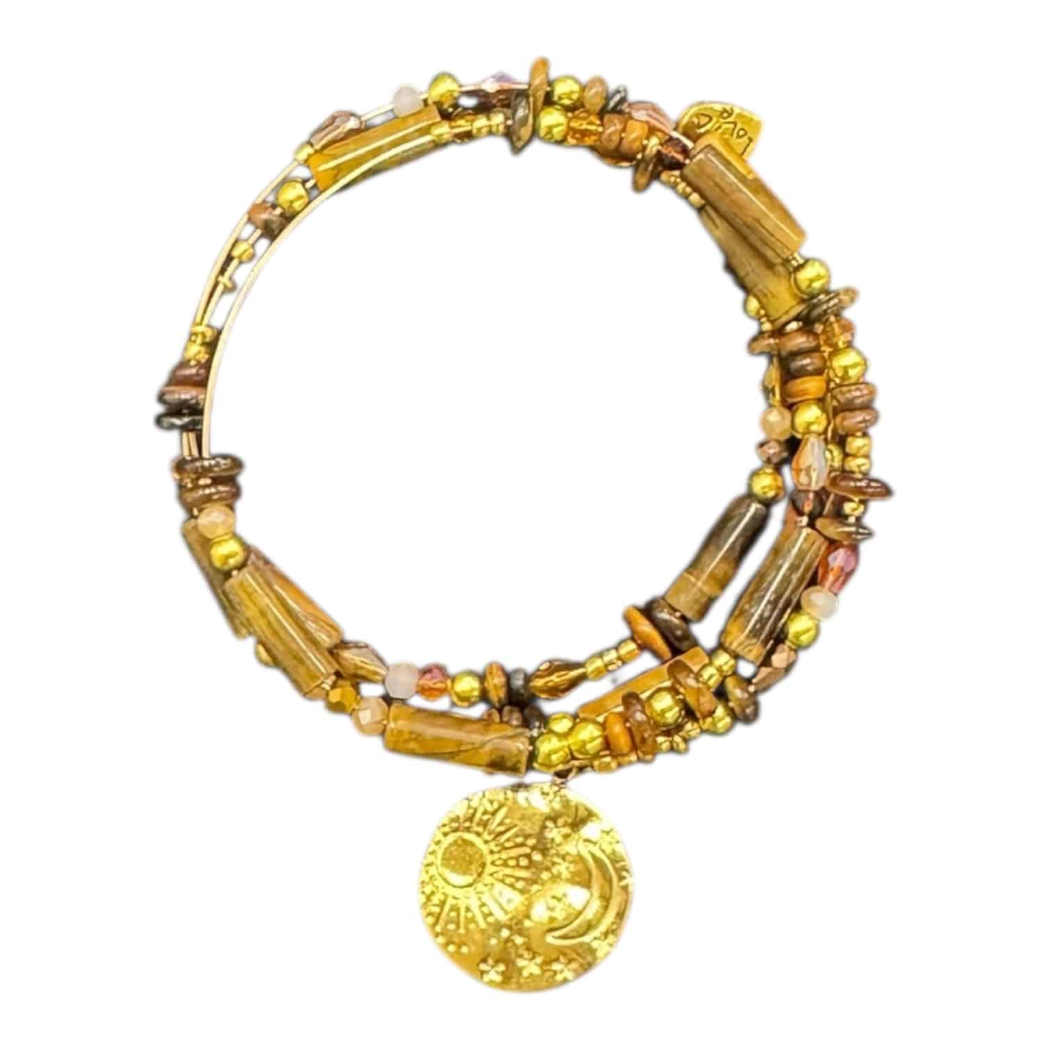 🌞 Golden Solstice Bracelet – Yellow House Art Studio & Gallery
